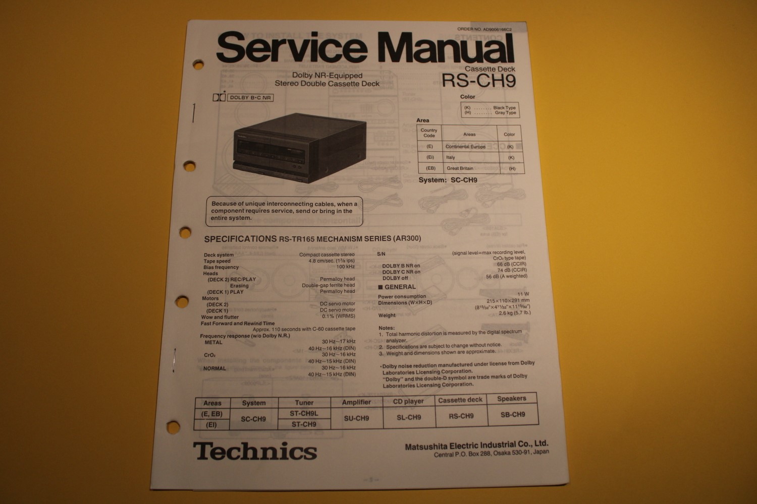Used Technics RS-CH9 Tape recorders for Sale | HifiShark.com